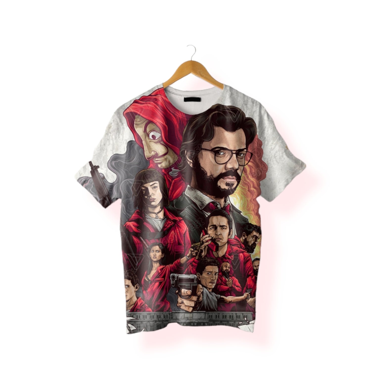 Money Heist All Over Printed TShirt